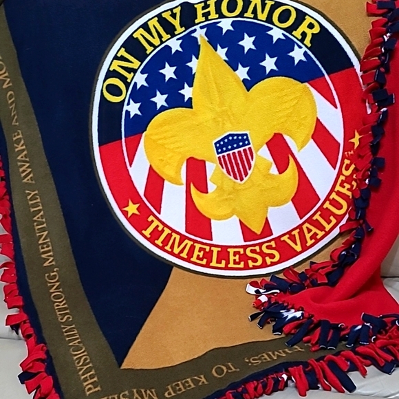 Bedding | Boy Scouts On My Honor Timeless Values Throw Blanket | Poshmark